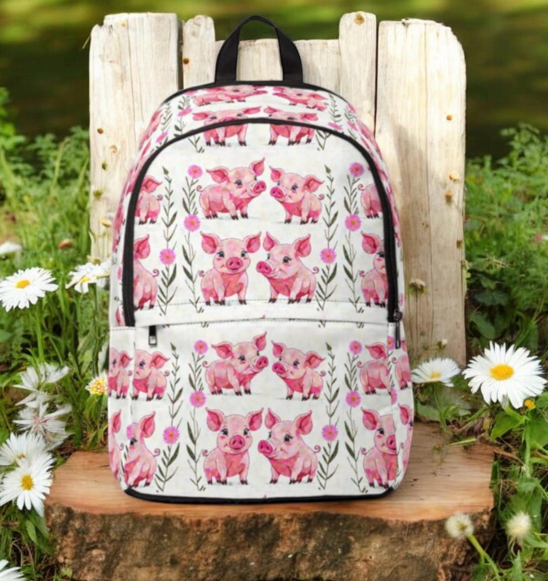 Piggy Lovers Artistic Pig Design Custom Nylon Girls Kids Womens ...