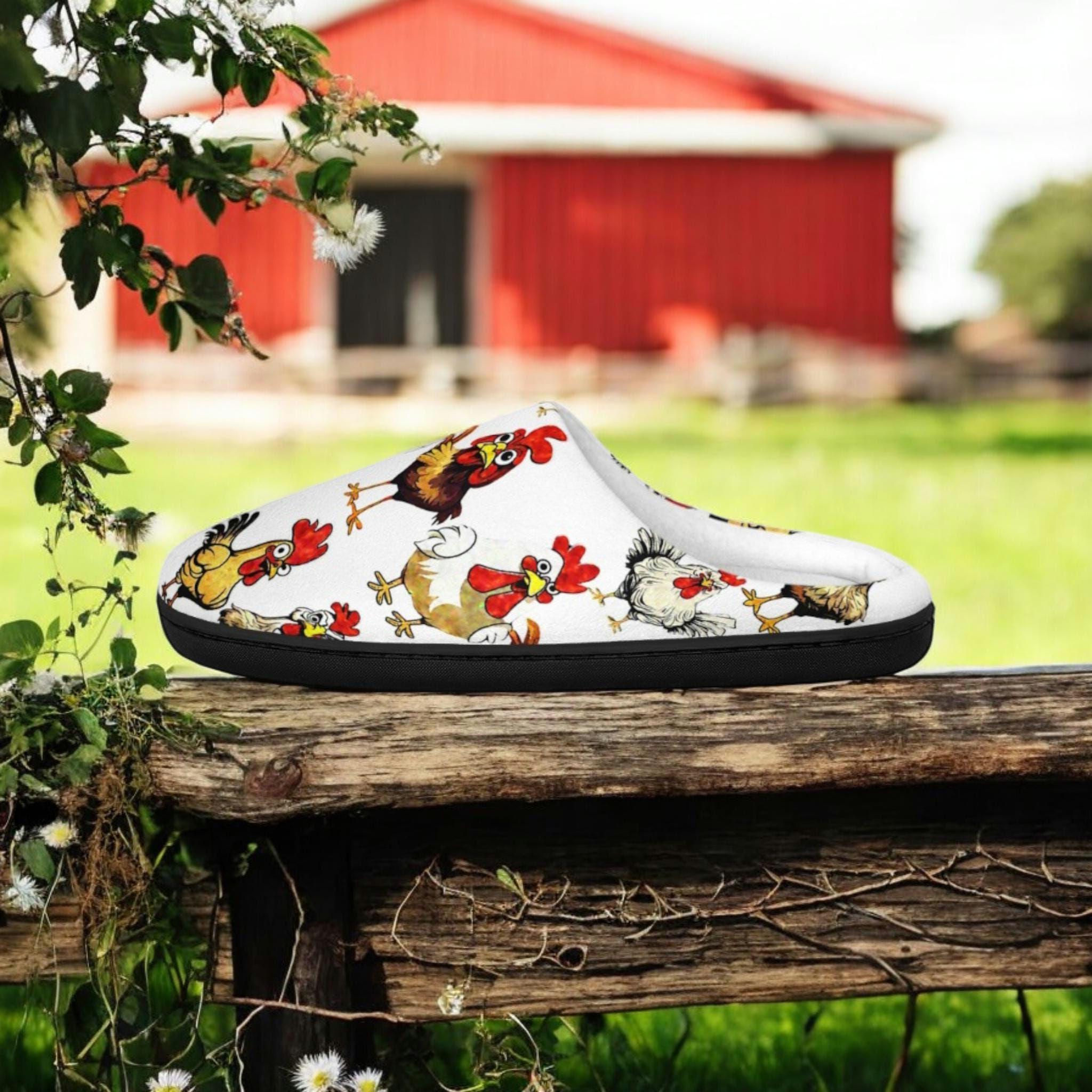 Funny Chickens Original Artwork Design Women's Fun Custom Comfy Indoor ...