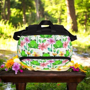 Cute Frog Artistic Design Custom Nylon Girls Kids Toddler Preschool ...