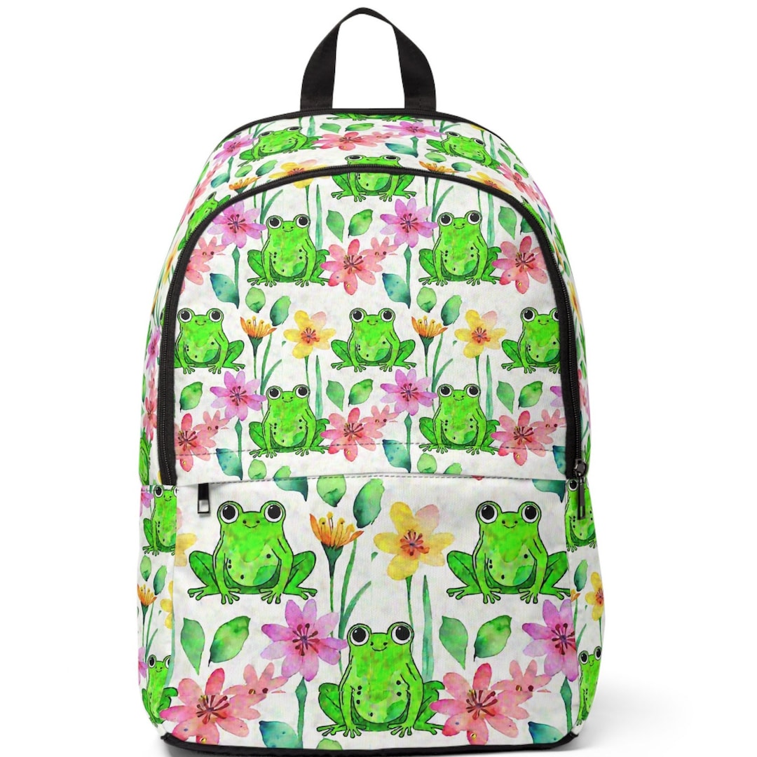 Cute Frog Artistic Design Custom Nylon Girls Kids Toddler Preschool ...