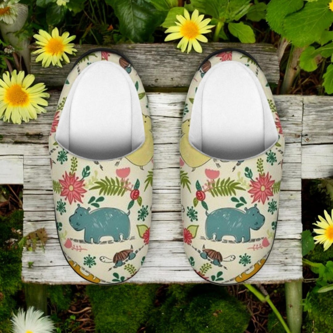 Cutest Hippo & Turtle Origional Artwork Design Women's Cute Comfy ...