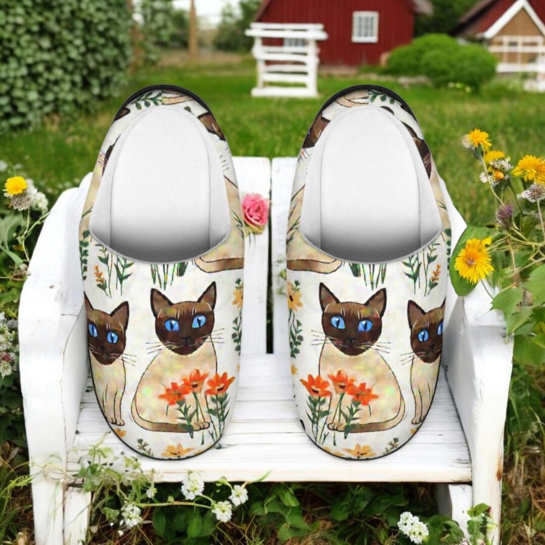 I Love Siamese Cats Origional Artist Design Women's Comfy Artful Indoor ...