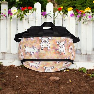 Pastel Pink Pigs Artistic Design Custom Nylon Girls Women's Kids ...