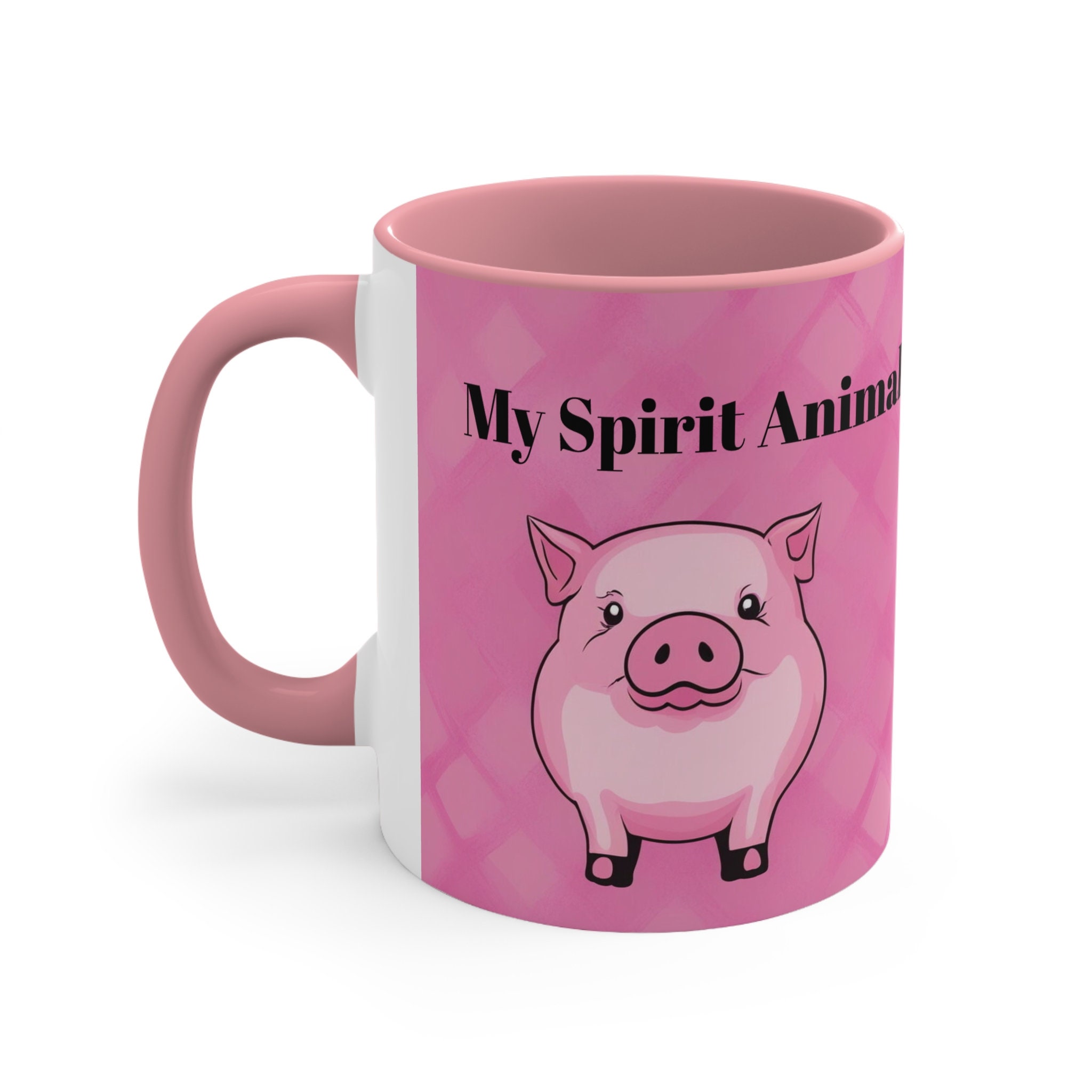 My Spirit Animal IS A Pig Accent Coffee Mug, 11oz, Pig Mug, Pig Coffee ...