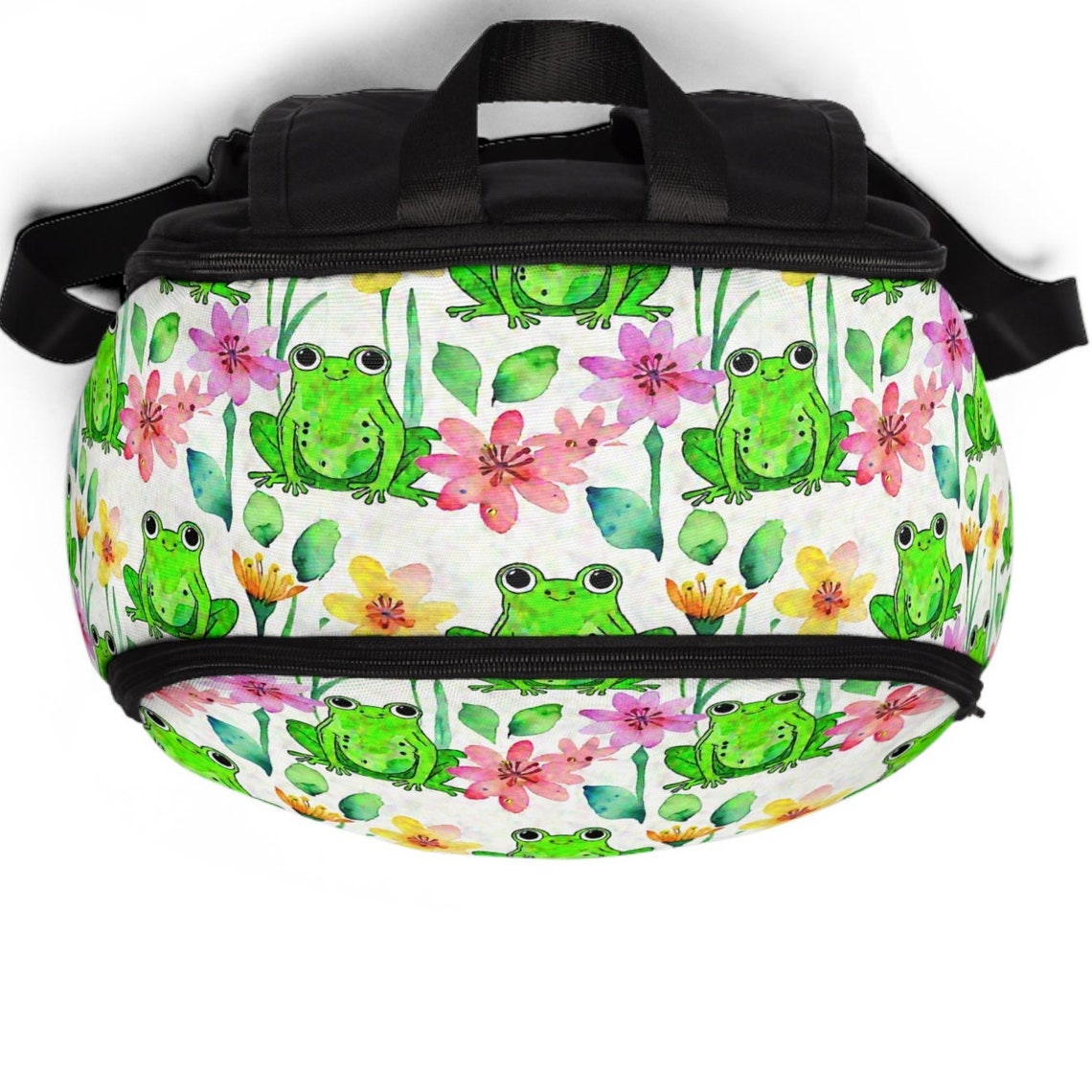 Cute Frog Artistic Design Custom Nylon Girls Kids Toddler Preschool ...