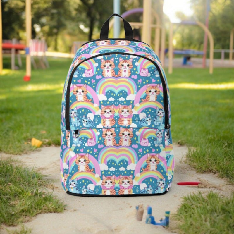 Rainbow School Backpack - Etsy