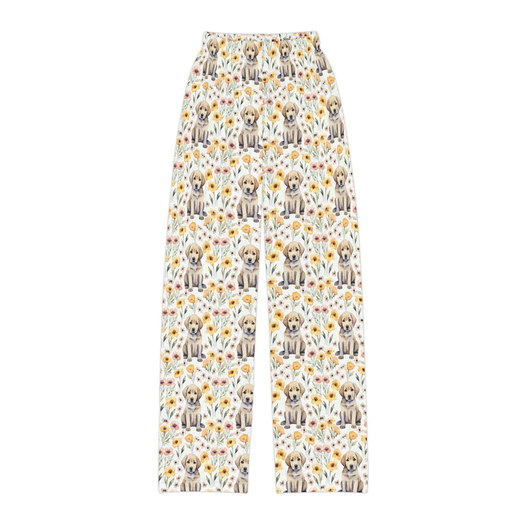 Yellow Labrador Kids Pajama Pants, Yellow Lab Pajamas, Sleep Wear ...