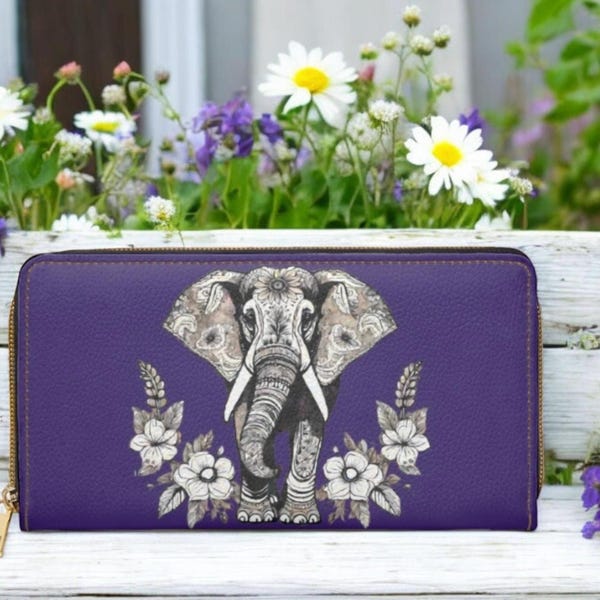 Elephant Wallet - Etsy