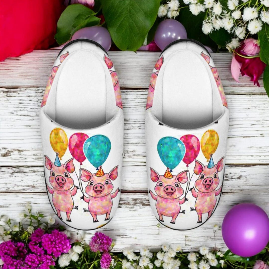 Happy Birthday Pigs Artistic Design Women's Cute Fun Birthday Party ...