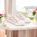 Pink Pig Sneakers Women’s Canvas Shoes, Cute Pastel Piggy Floral Low ...