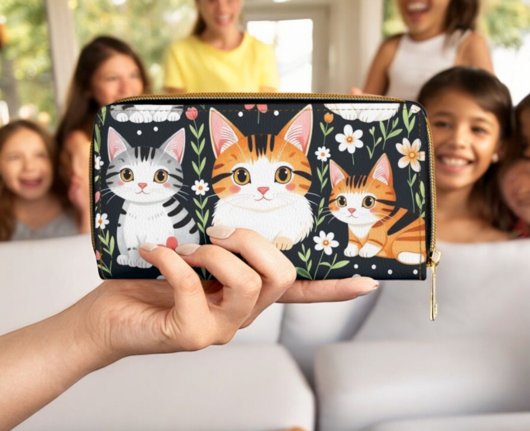 A Cats Love Womens Vegan Faux Leather Creulty Free Artistic Custom Cat ...