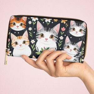 A Cats Love Womens Vegan Faux Leather Creulty Free Artistic Custom Cat ...