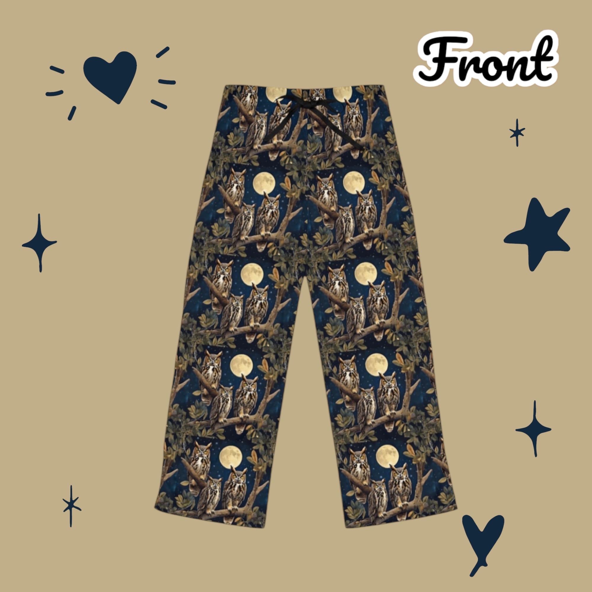 Great Horned Owl Women's Pajama - Hoot Owl Jammies, Midnight Owl Lounge ...