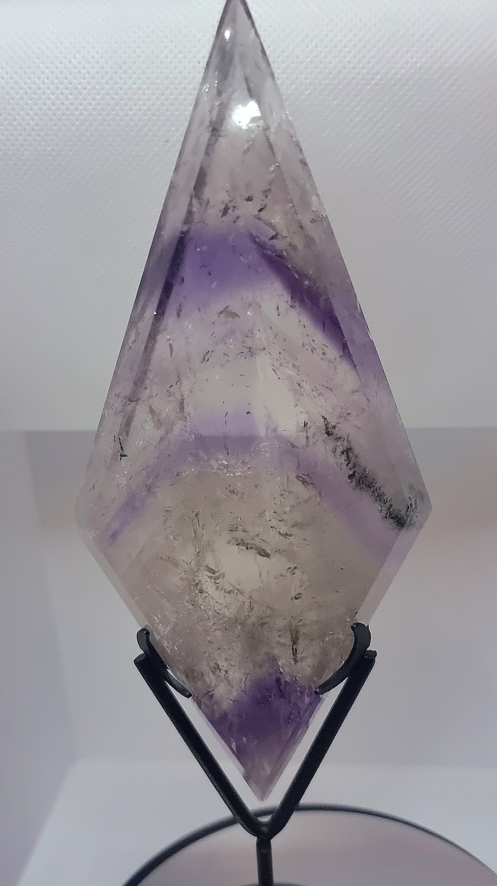 Premium Amethyst With Beautiful Phantom Mountains Diamond: Large ...