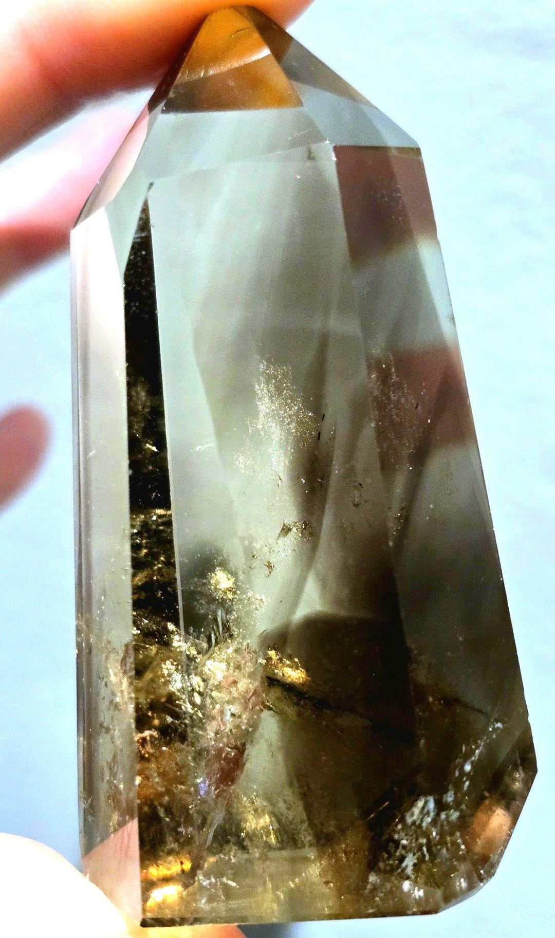 High-clarity Rainbow Smokey Citrine Tower | Citrine Crystal Decor ...