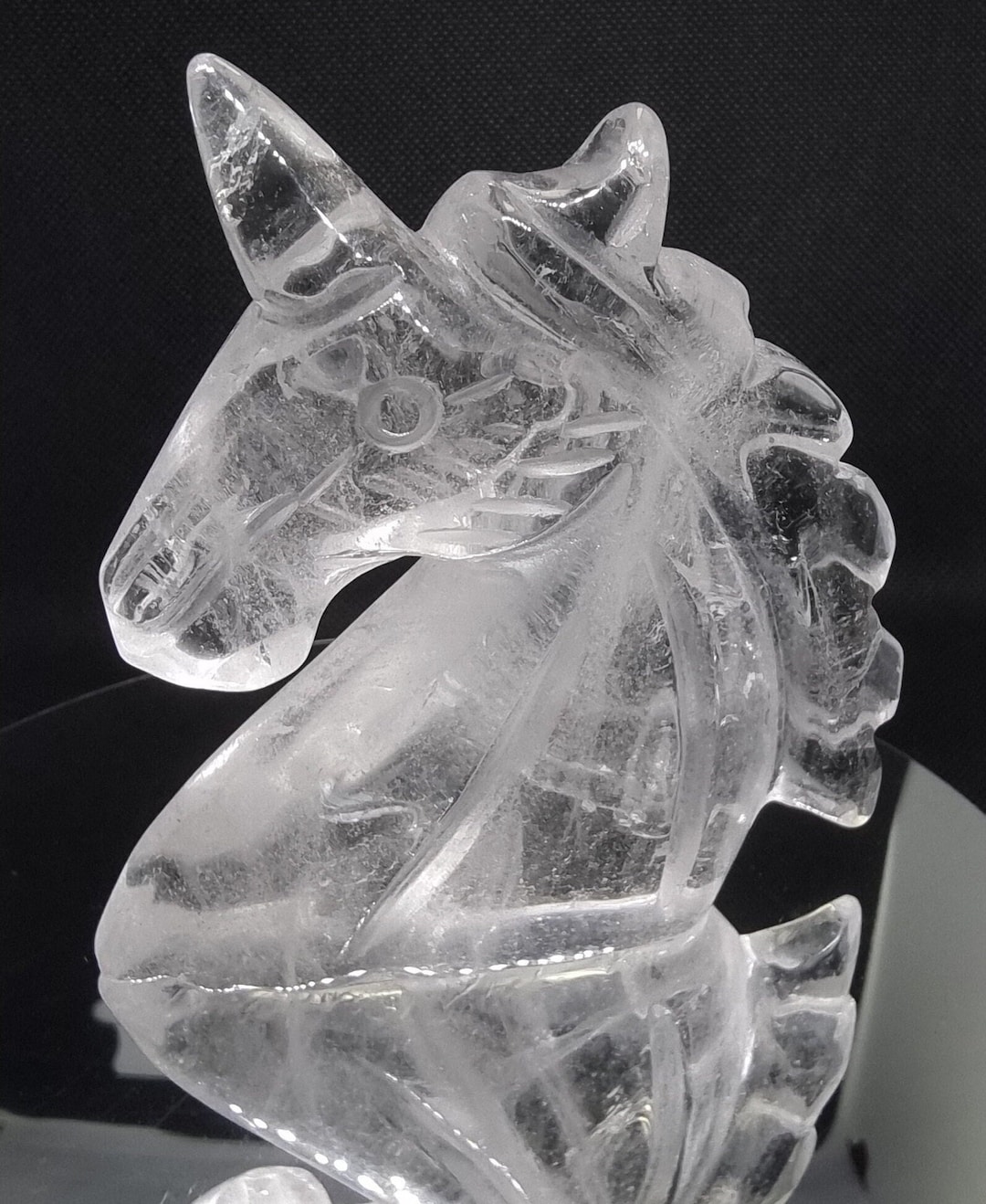 Magical Clear Quartz Unicorn Energy Amplifier Wisdom & Purity Mythical ...