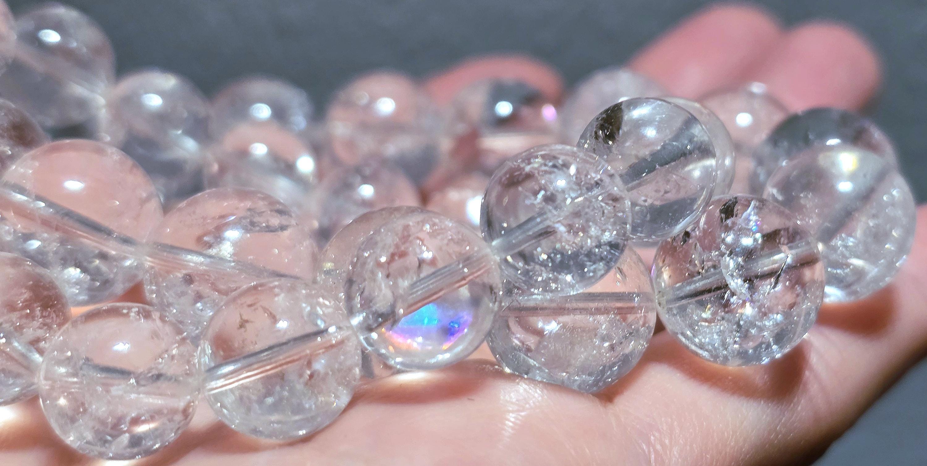 High-frequency Tibetan Himalayan Rainbow Quartz Bracelet - Spiritual ...