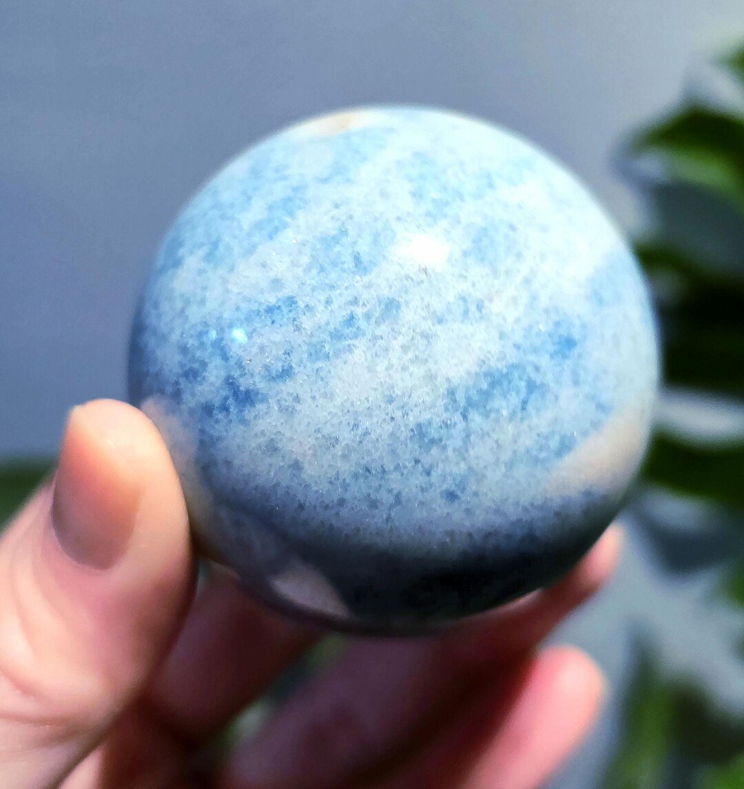 Blue Trolleite Sphere | 53.4mm | Tranquility & Manifestation | Crystal ...