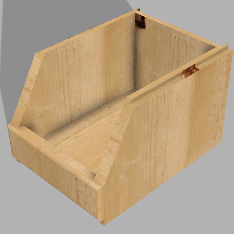 Stackable Storage Box Plans - Plans Drawings Patterns and Instructions ...