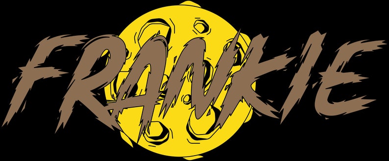 Frankenstein Moon Walking Digital Illustration Design Pre-made - Etsy