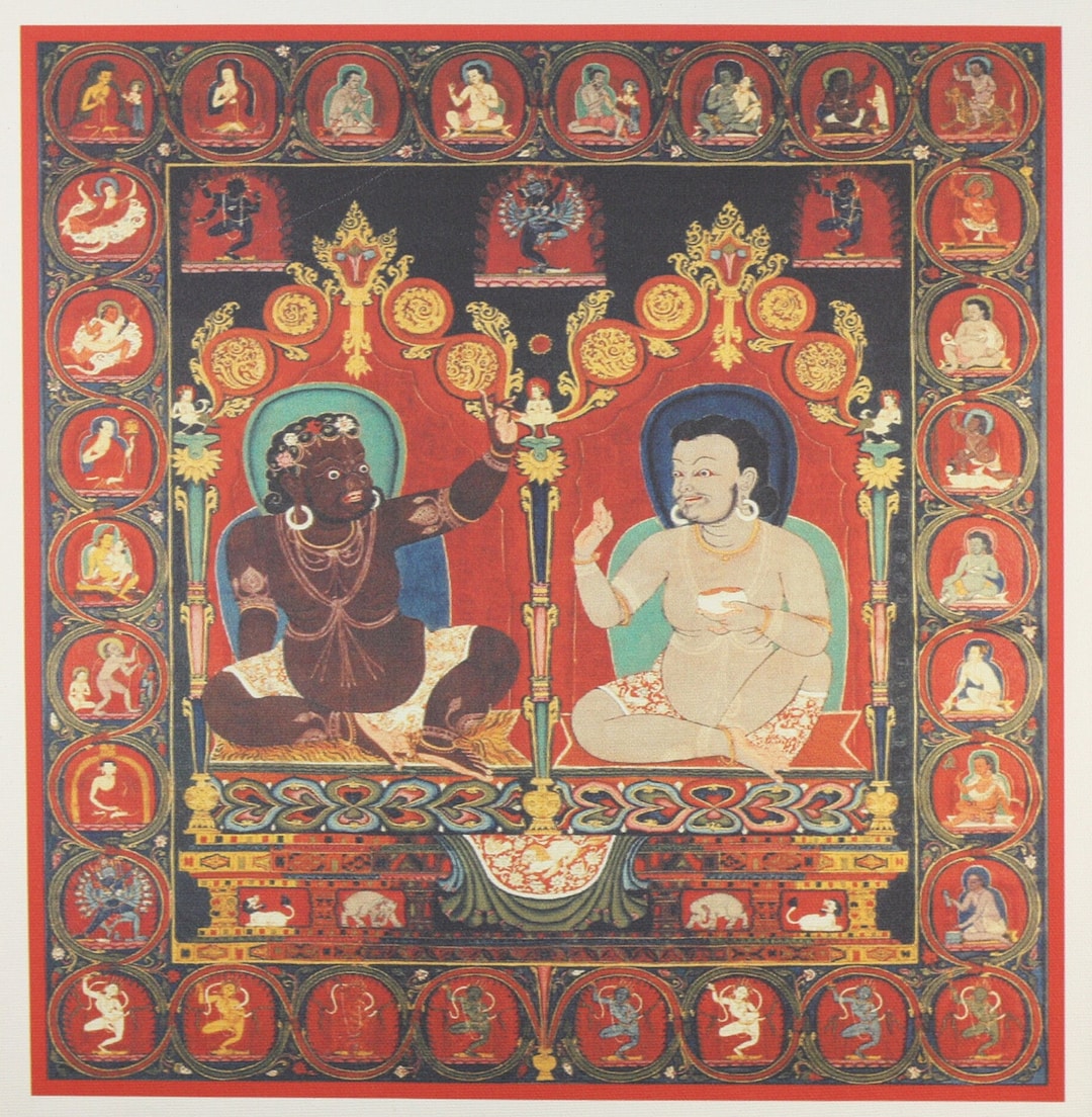 Virupa Kanha Tibet Thangka 15 Century, Printed on Canvas or Paper - Etsy