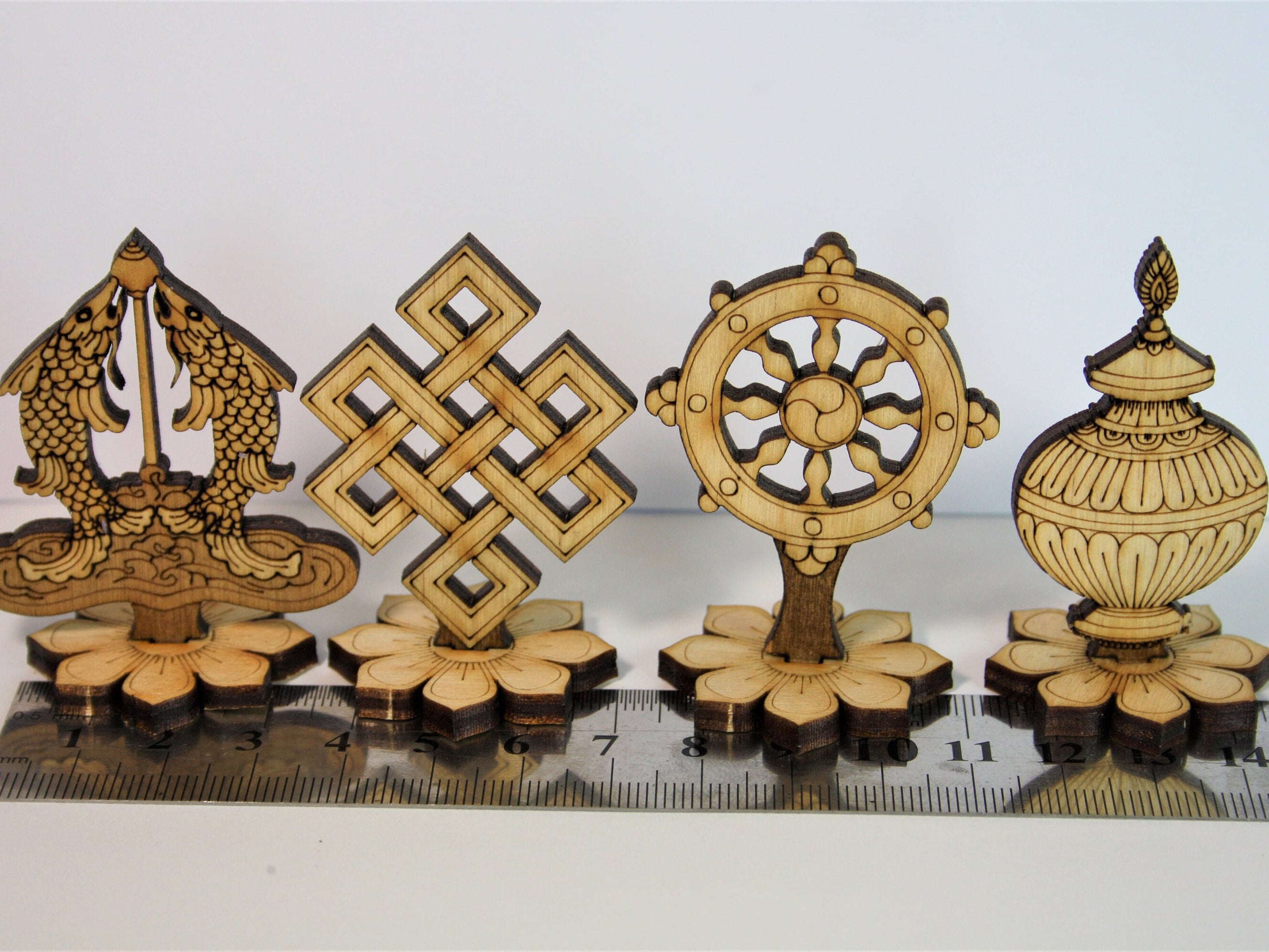 Eight Auspicious Symbols of Buddhism Ashamangala - Etsy