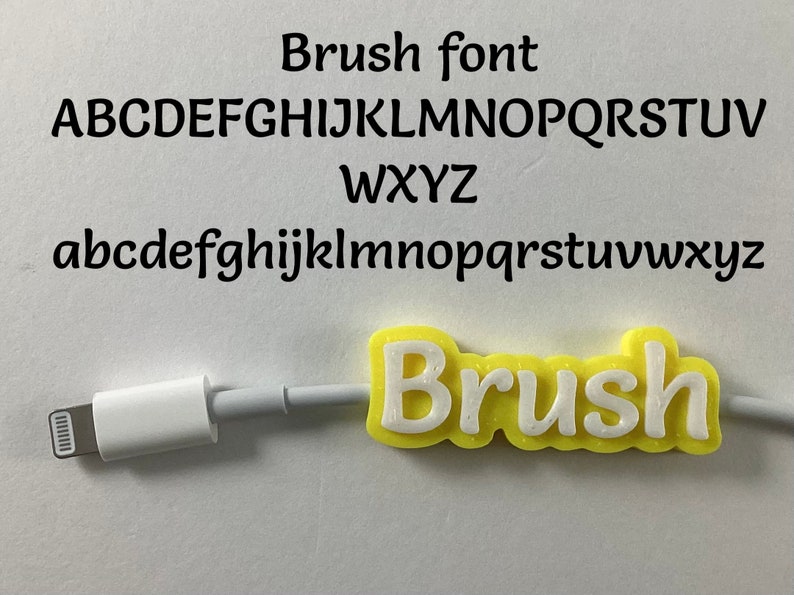 Customizable Name Charger Tag Two Color iPhone Android Charging Cable ...