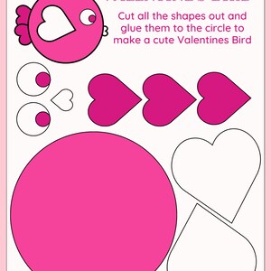 Valentine's Butterfly Craft Printable: Cut, Color, Paste (digital ...