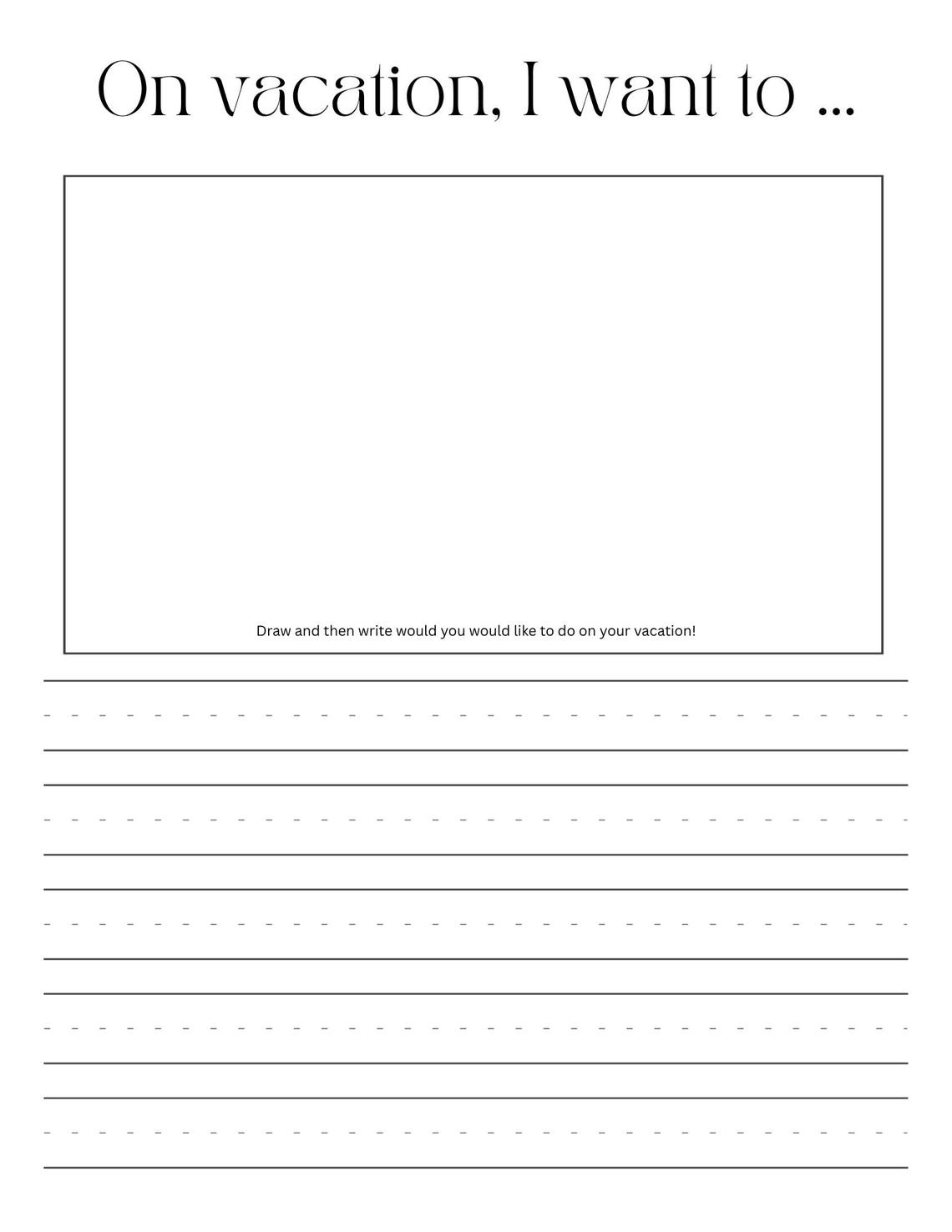 Summer Travel Printable for Kids - Coloring Book, Travel Journal, Games ...