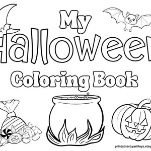 Halloween Printable Games & Coloring Bundle - Etsy