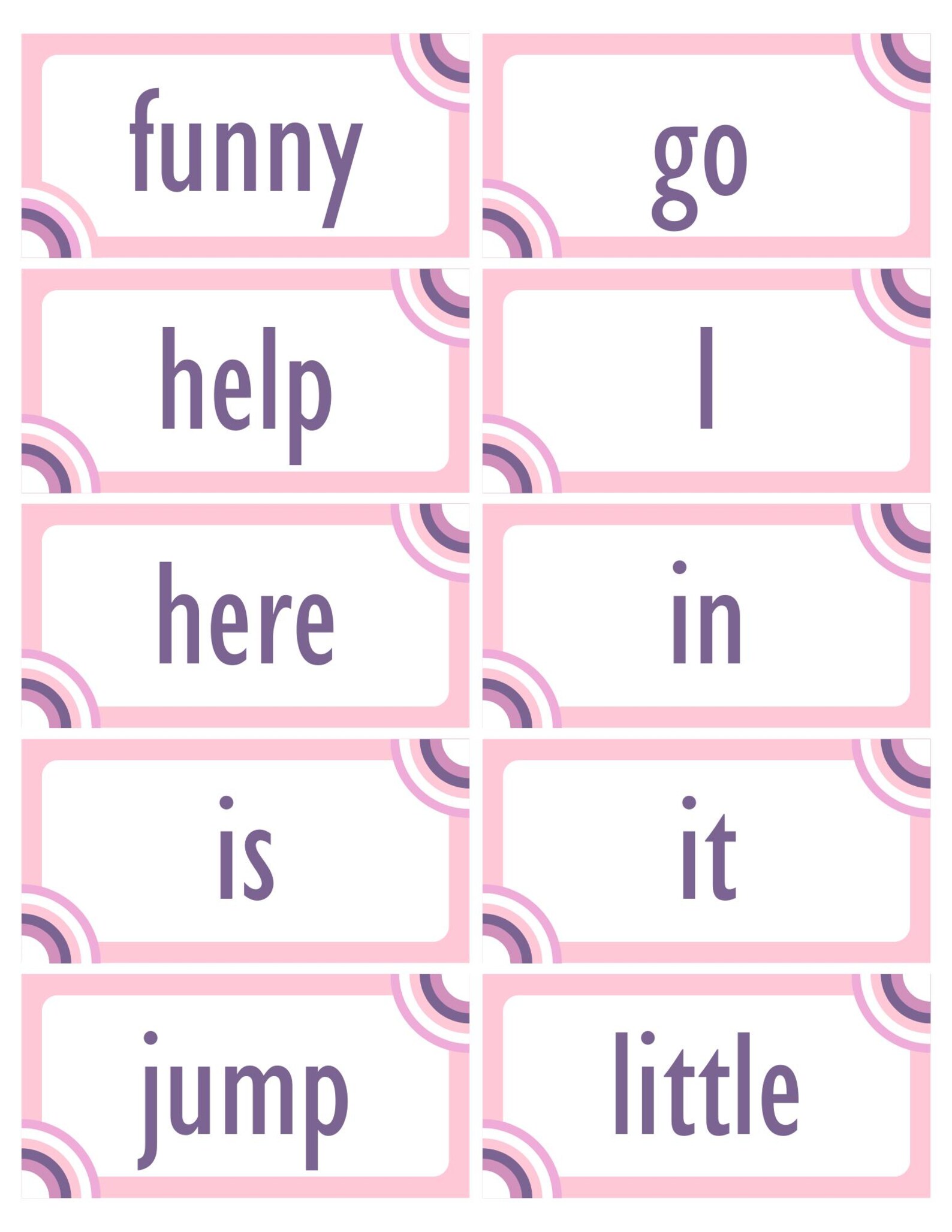 Preschool Sight Words & Alphabet Flash Cards: Early Learning (PDF ...