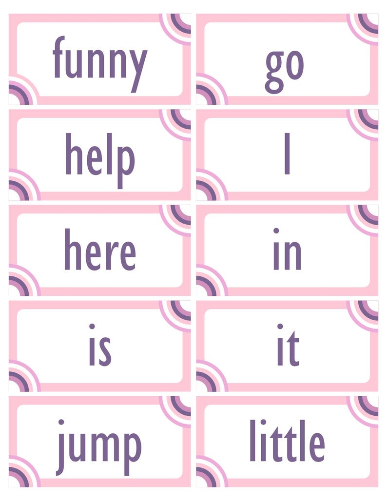 Preschool Sight Words & Alphabet Flash Cards: Early Learning (PDF ...