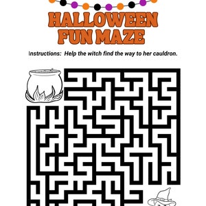 Halloween Printable Games & Coloring Bundle - Etsy