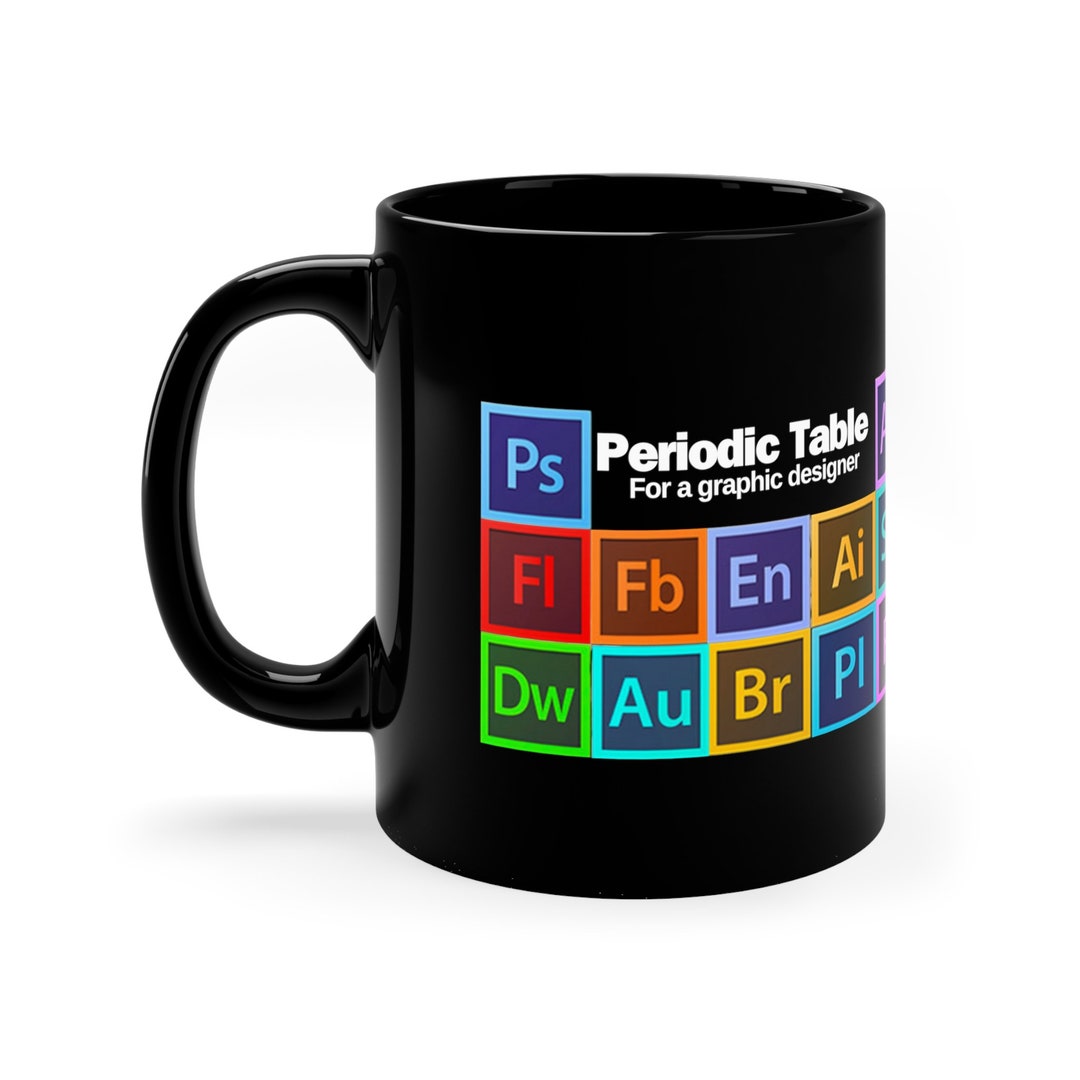 Periodic Table for a Graphic Designer Mug, Gift for a Graphic Designer ...