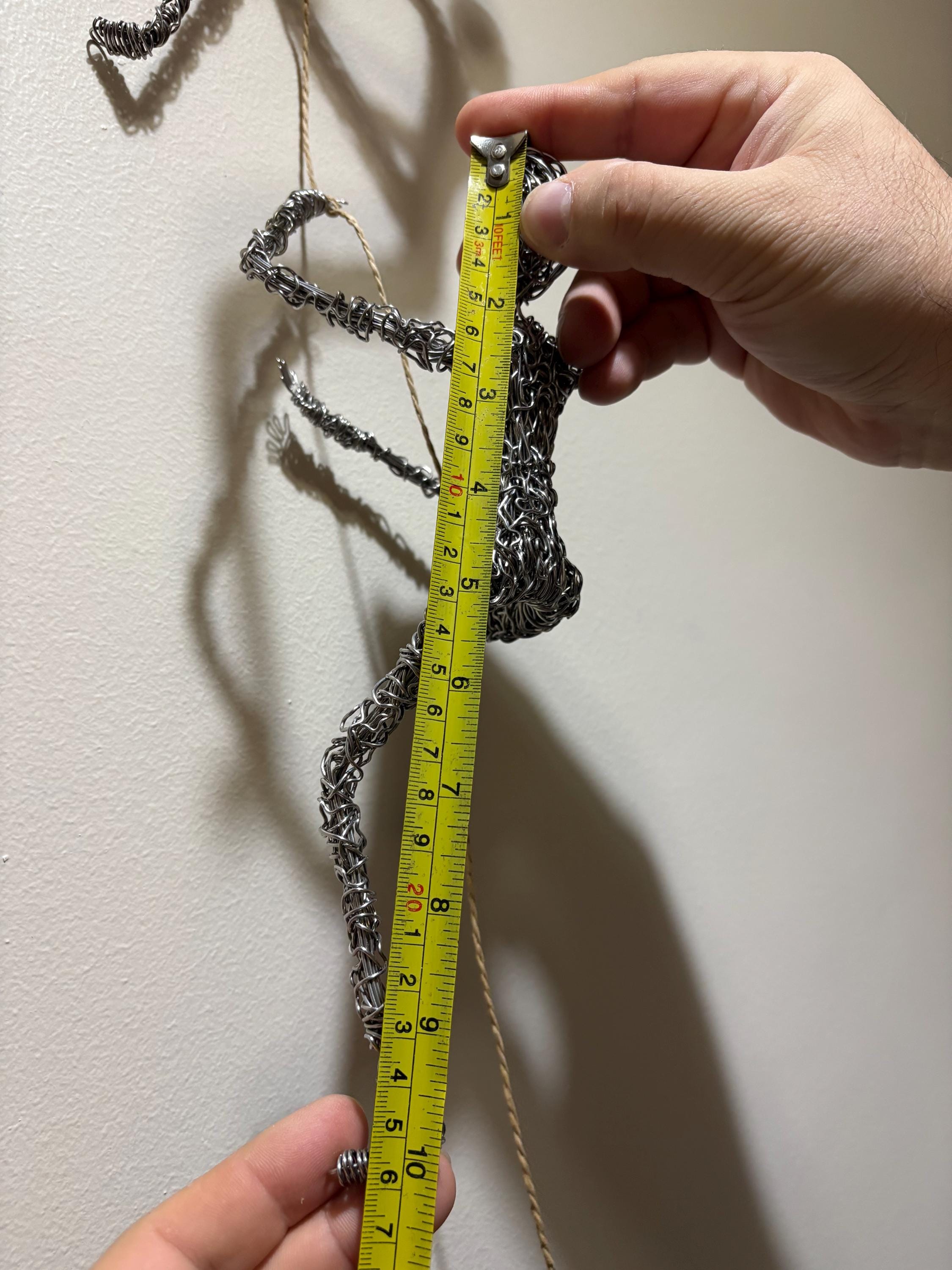 Climbing Man Wire Wall Sculpture, Metal Art Decor (2 Pieces) - Etsy