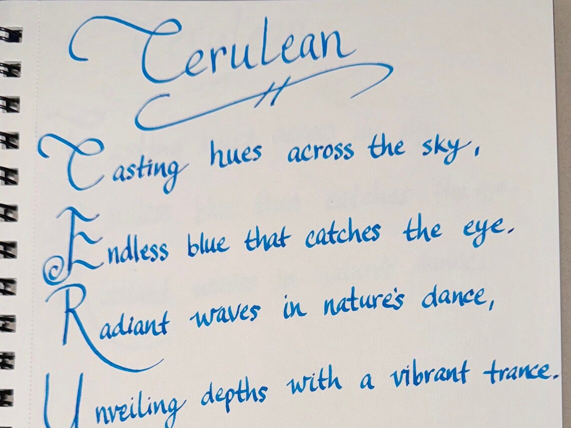 Personalized Color Acrostic Poem - Etsy