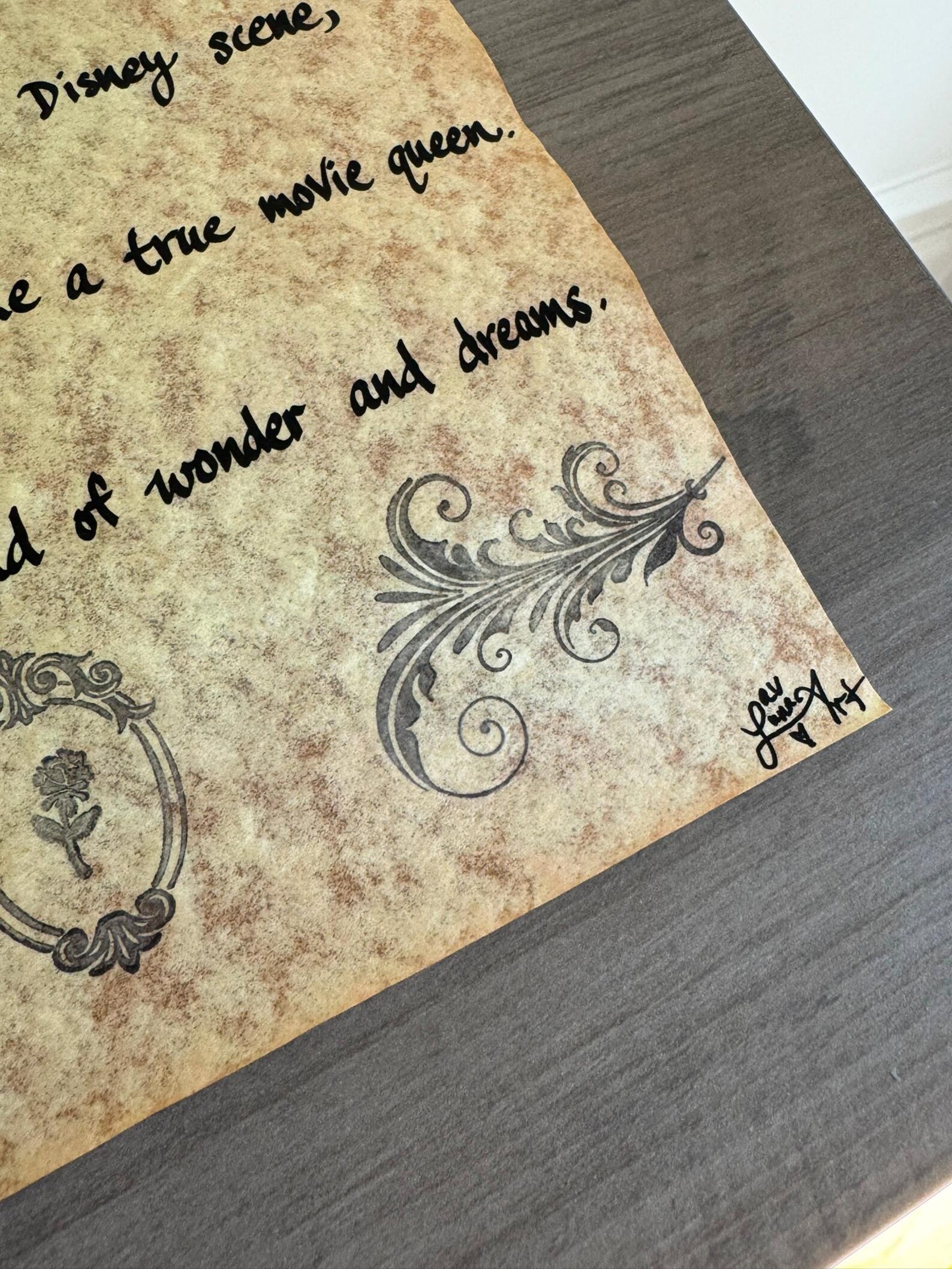 Personalized Name Acrostic Poem Scroll: Custom Calligraphy Art on ...