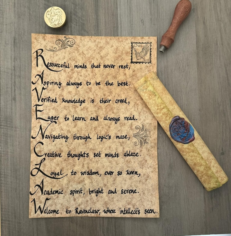 Custom Scroll Handwritten Letter - Calligraphy Gift - Harry Potter ...