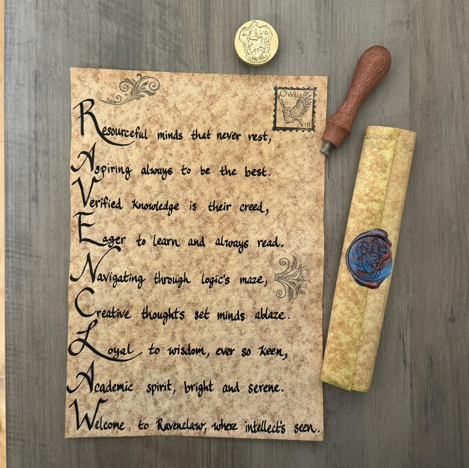 Custom Scroll Handwritten Letter - Calligraphy Gift - Harry Potter ...