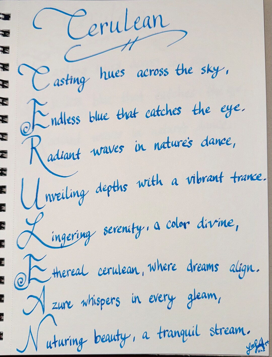 Personalized Color Acrostic Poem - Etsy