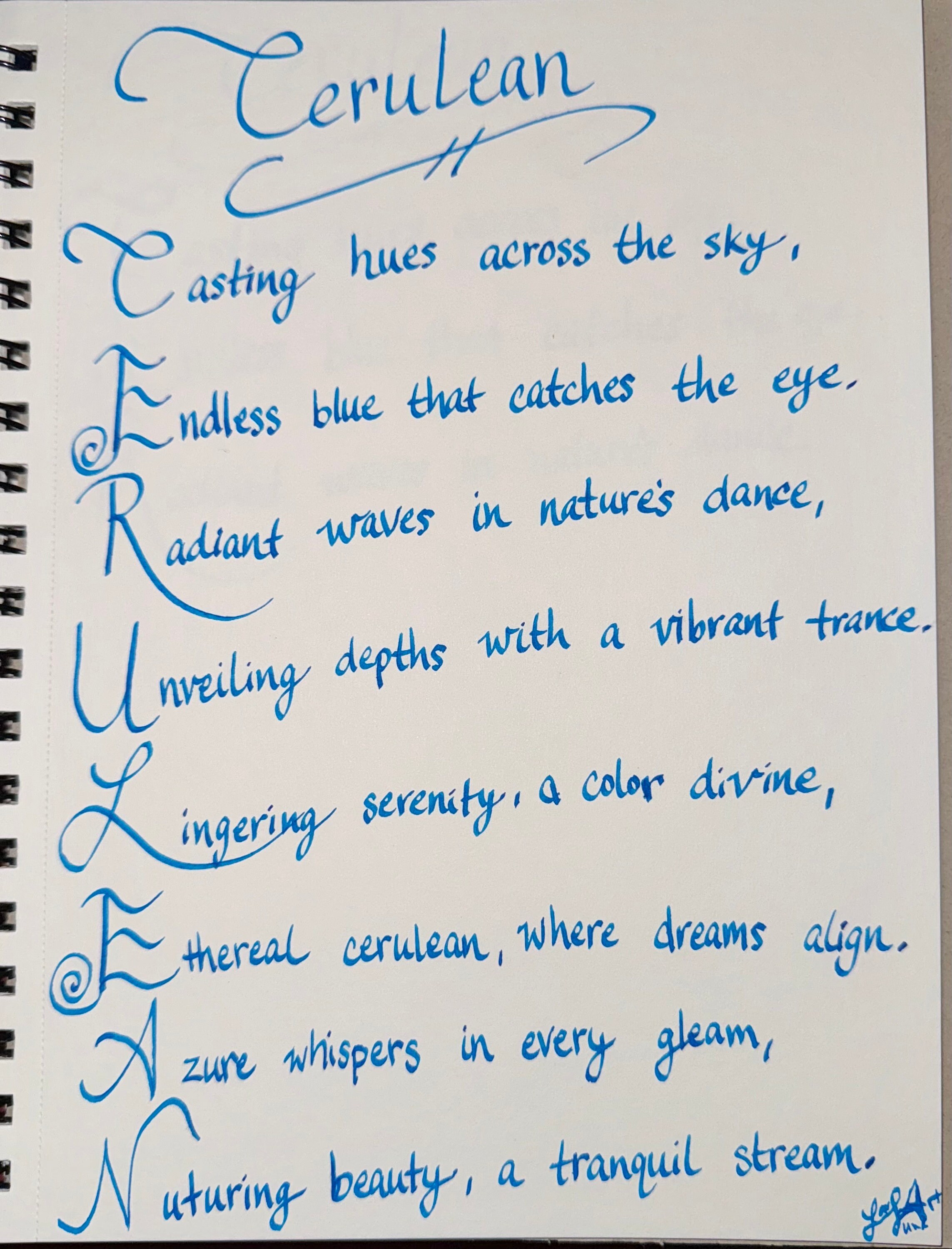 Personalized Color Acrostic Poem - Etsy
