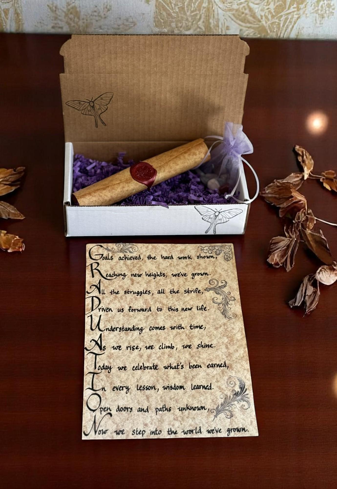 Personalized Graduation Acrostic Calligraphy Scroll | Custom Gift for ...