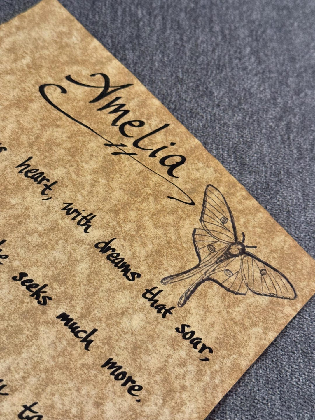 Personalized Name Acrostic Poem Scroll – Custom Calligraphy Gift on ...