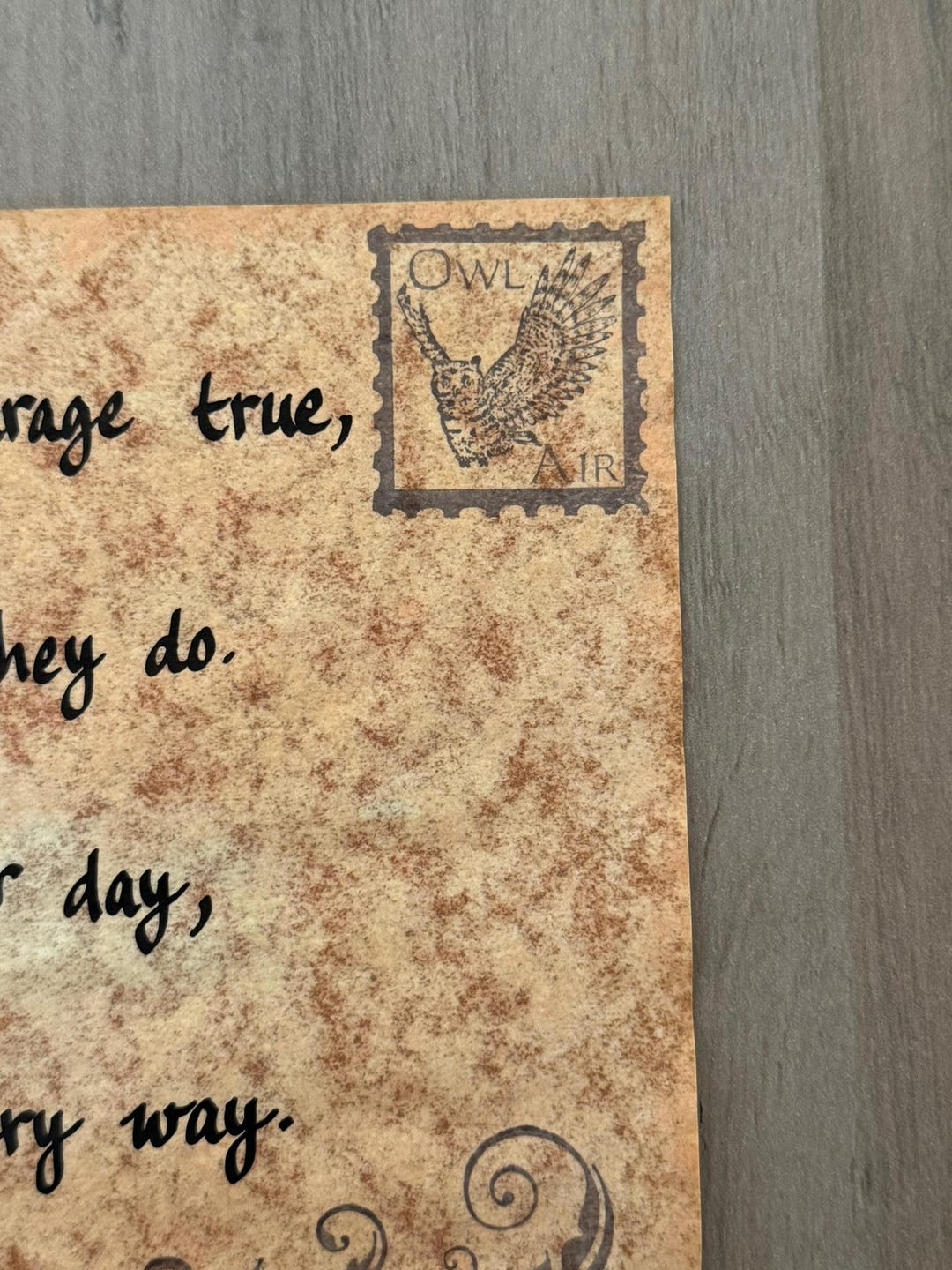 Gryffindor Acrostic Poem Scroll – Hogwarts House Calligraphy - Handmade ...