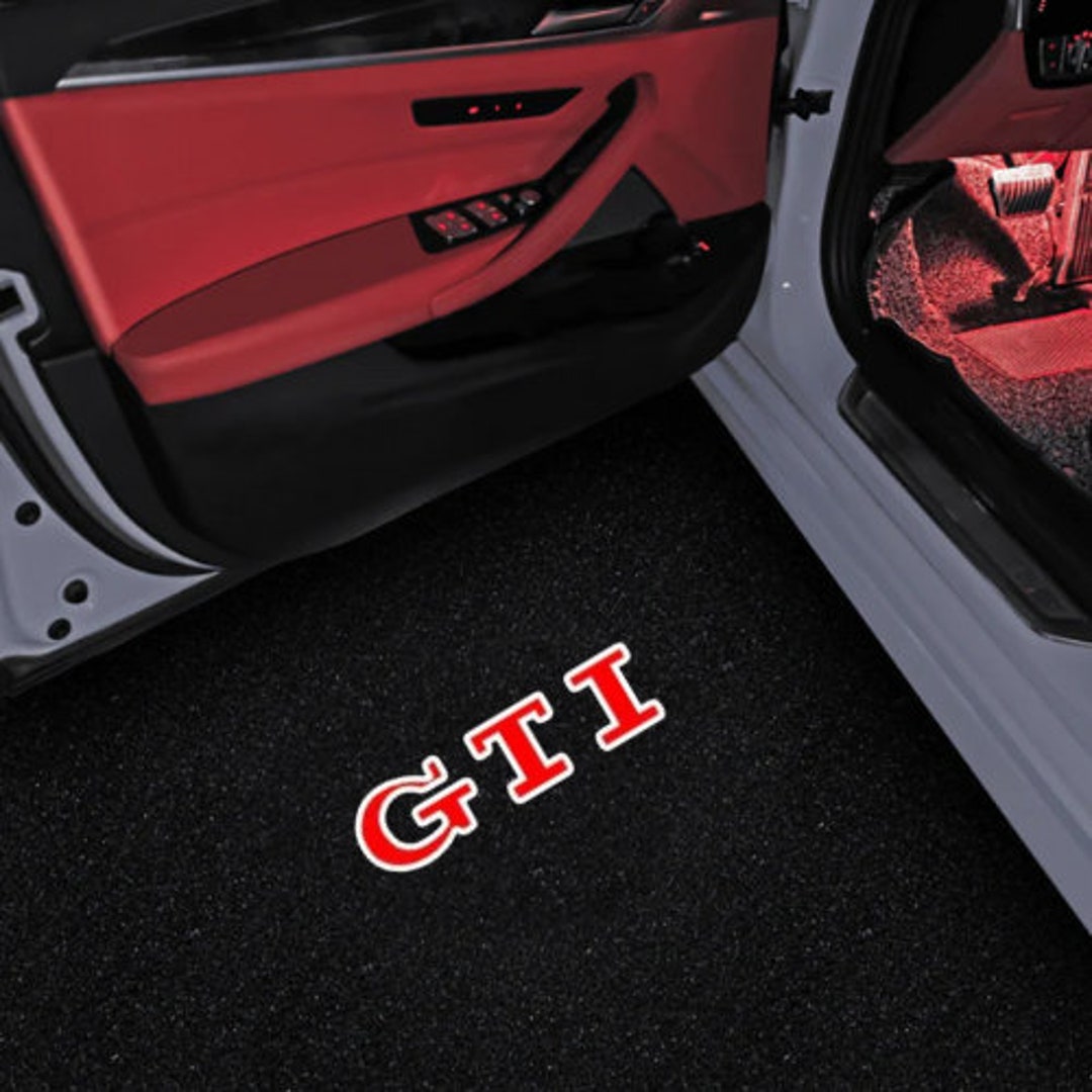 NEXT-GEN Volkswagen Gti Gli R-line Welcome Door Lights: 2X Car LED Door ...