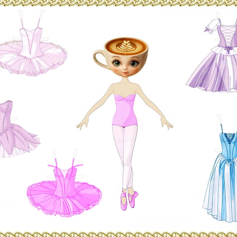 Ballerina Cappuccino Toy - Etsy