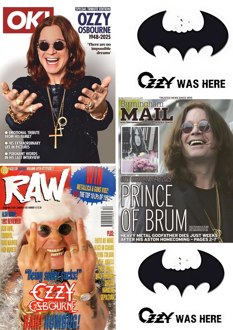 Ozzy Osbourne Vinyl & Magazine Cover Digital Photo Collection (JPEG ...