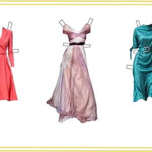 Paper Doll Kate Middleton and 20 Incredible Evening Dresses - Etsy