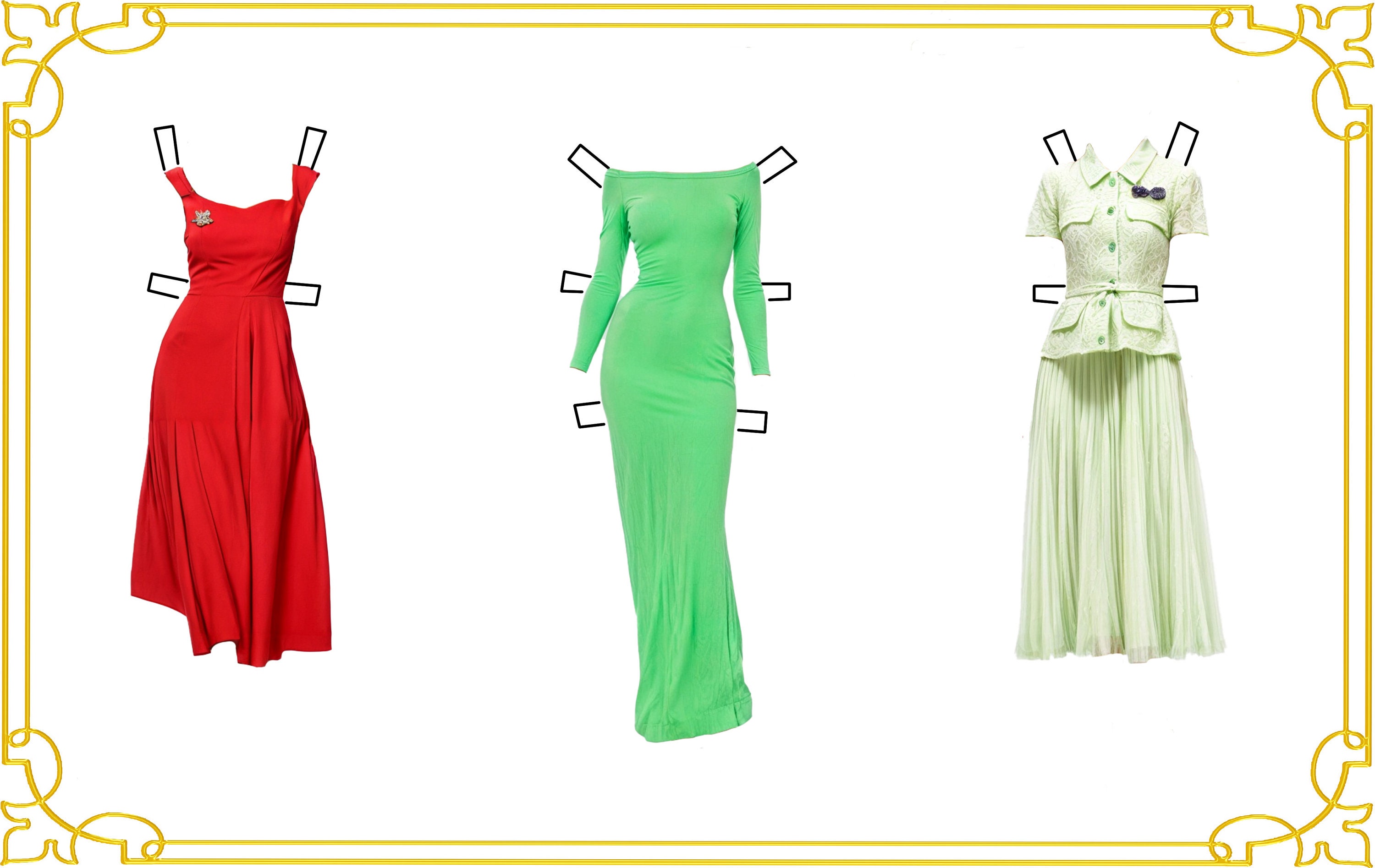 Paper Doll Kate Middleton and 20 Incredible Evening Dresses - Etsy