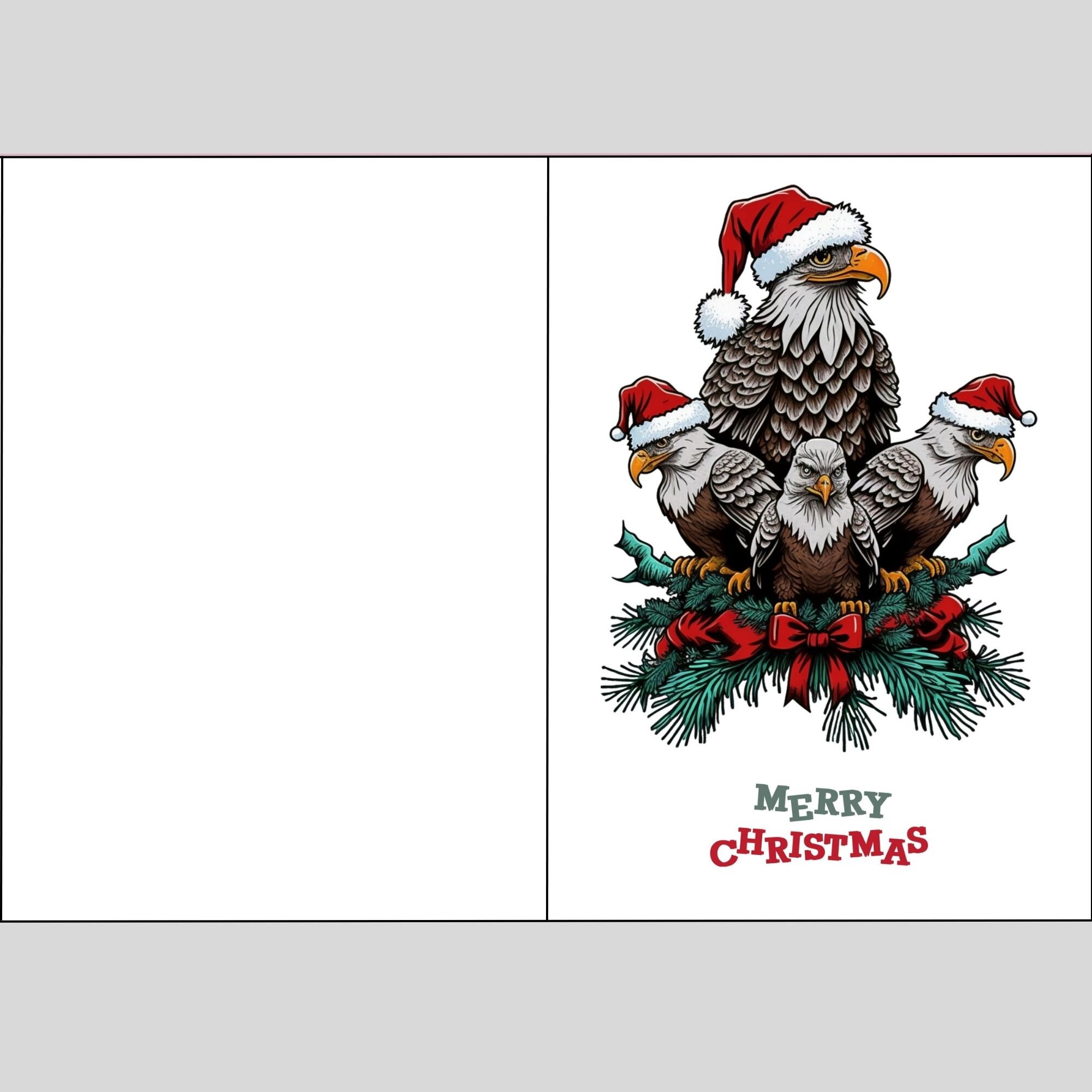 Animals Christmas Card Printable, Merry Christmas Card, Christmas Cards ...